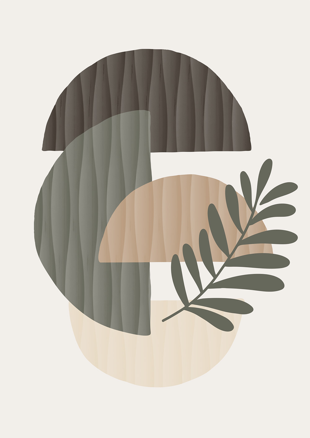 Toile scandinave - tableau Japandi - L'Éclectique